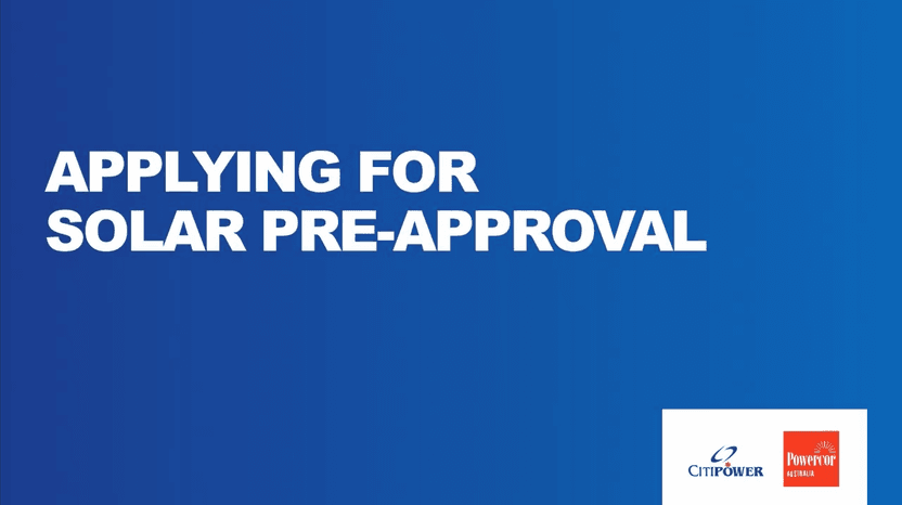Solar installers | CitiPower & Powercor